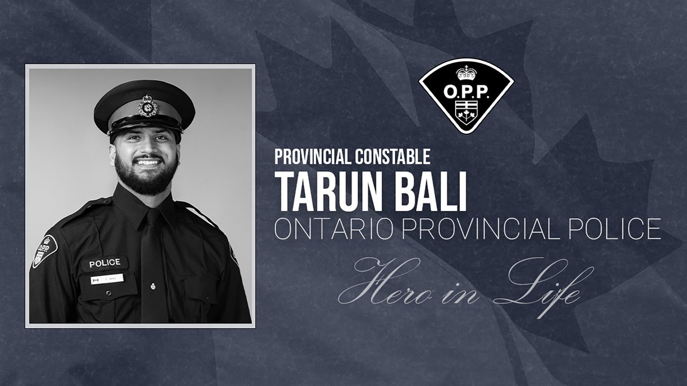Un agent de police de l'Ontario est tué dans l'exercice de ses ...